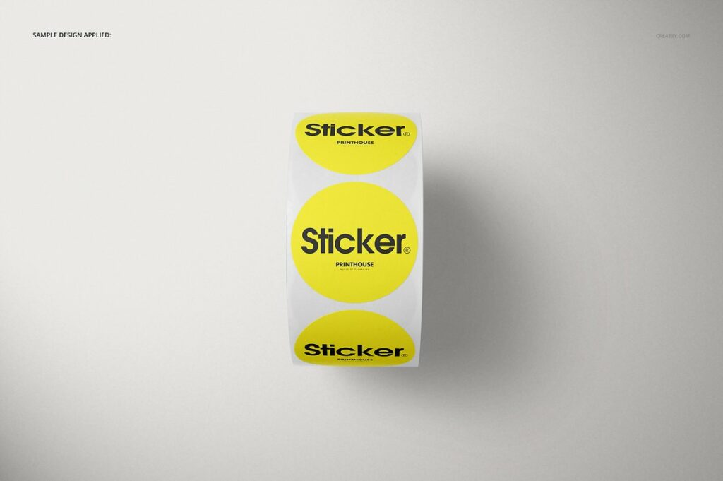 Round Roll Stickers Mockup Set – MasterBundles