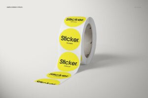 Round Roll Stickers Mockup Set – MasterBundles