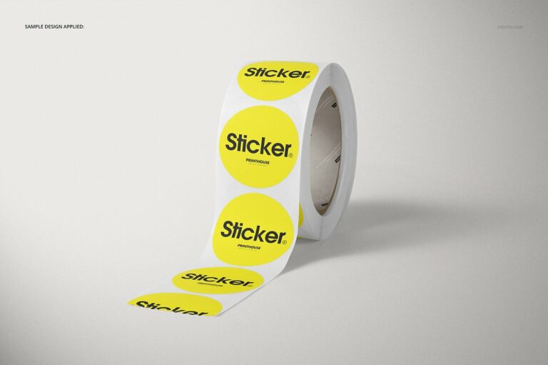 Round Roll Stickers Mockup Set – MasterBundles