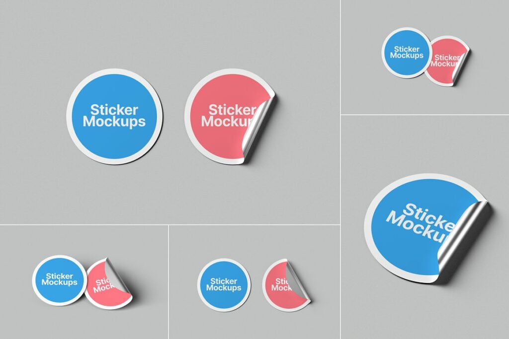 Round Sticker Mockups – MasterBundles