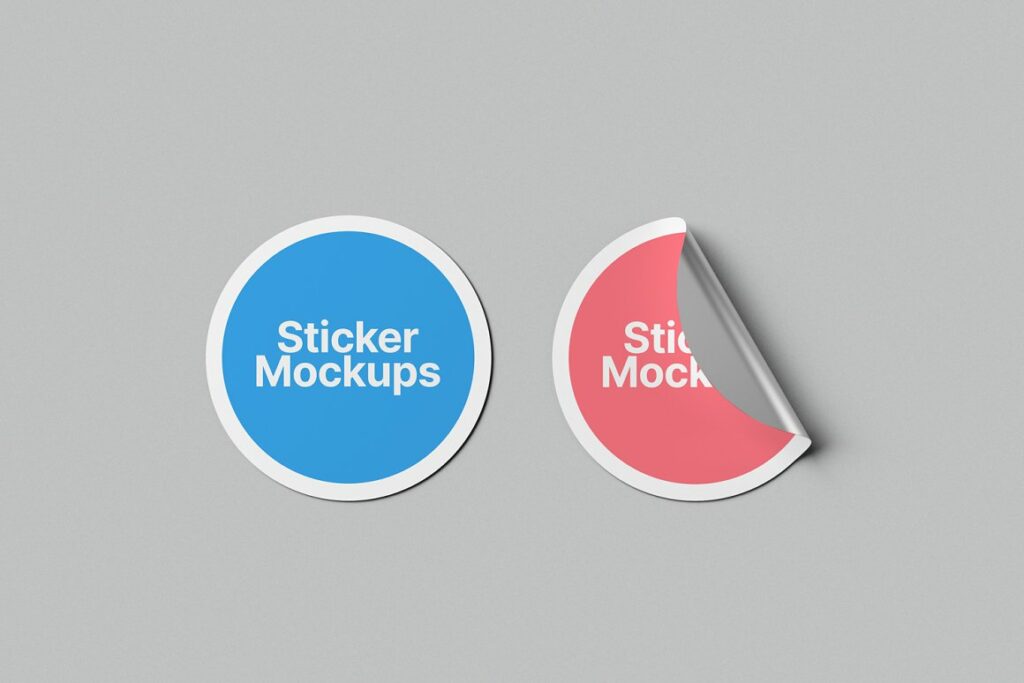 Round Sticker Mockups – MasterBundles