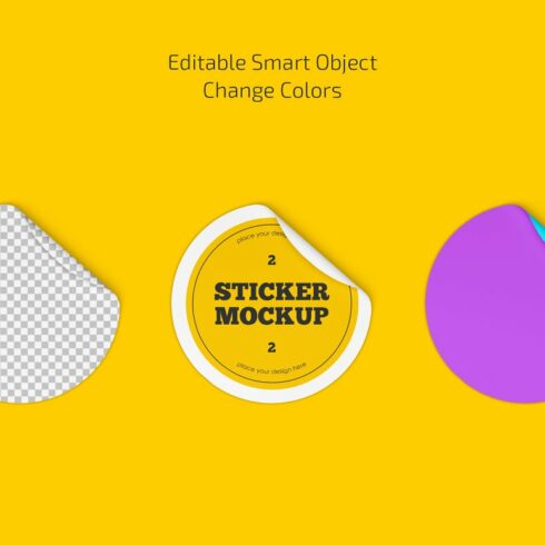 Round Stickers Mockup Set | Master Bundles