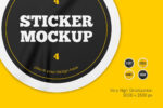 Round Stickers Mockup Set – MasterBundles