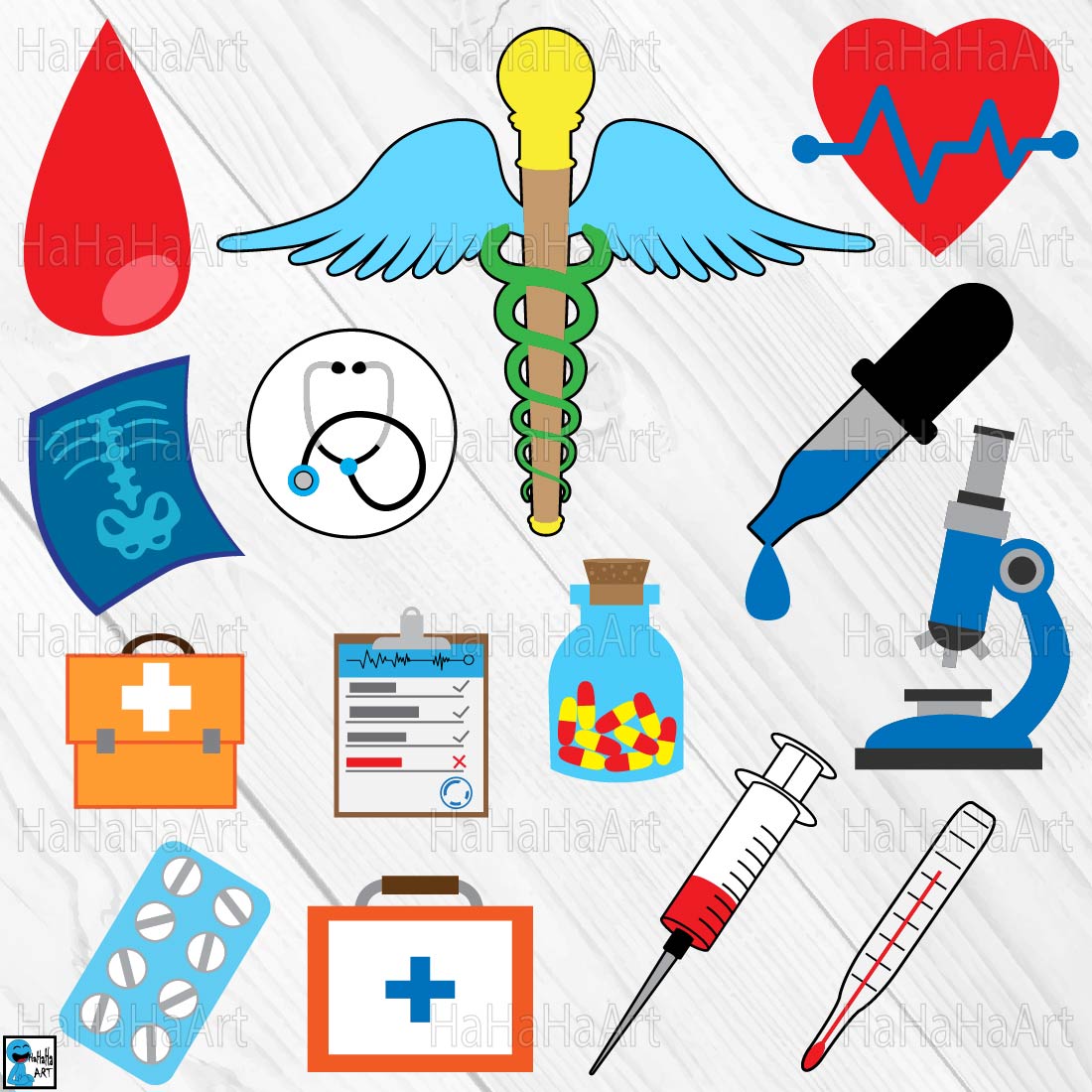 Doctor and Medical designs - Clipart / Cutting files -1c - MasterBundles