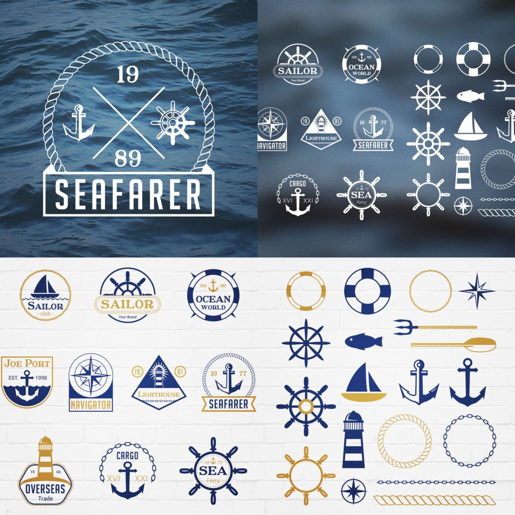 Sea Marine Badges Logos – MasterBundles