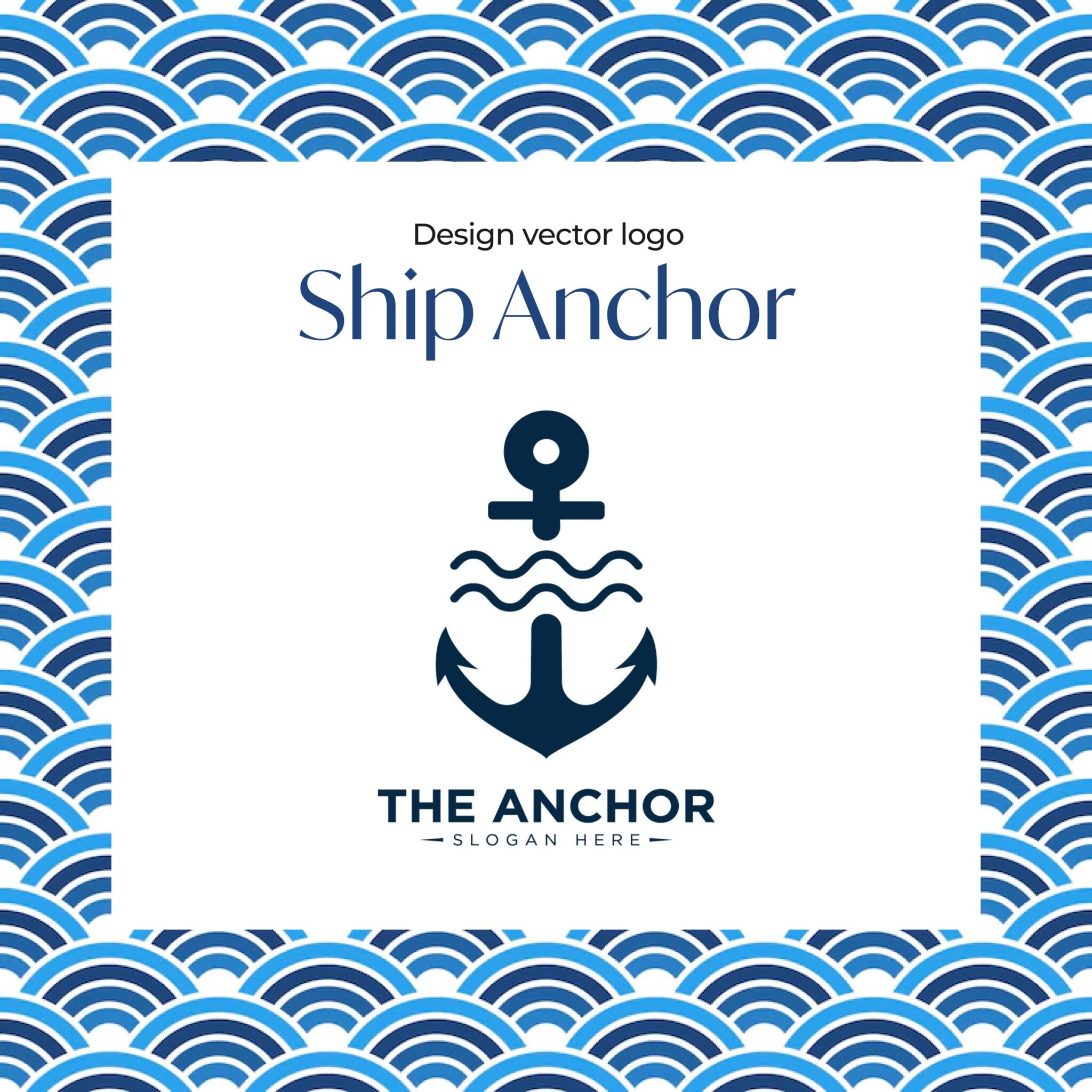 Ship Anchor and Rope Logo | Master Bundles