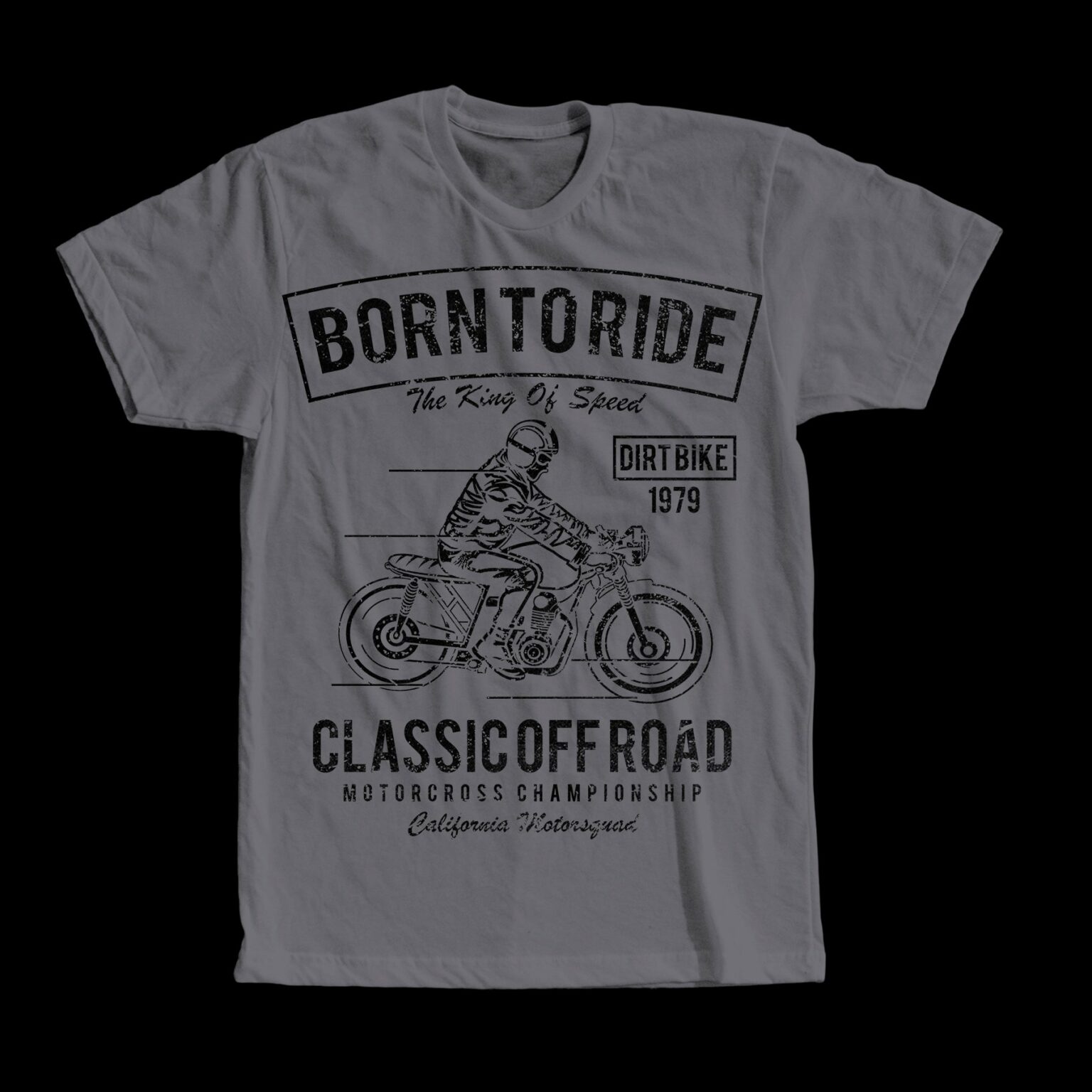 Born To Ride T-Shirt Design – MasterBundles