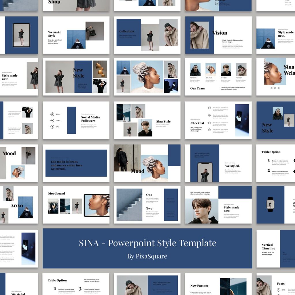 SINA - Powerpoint Style Template – MasterBundles