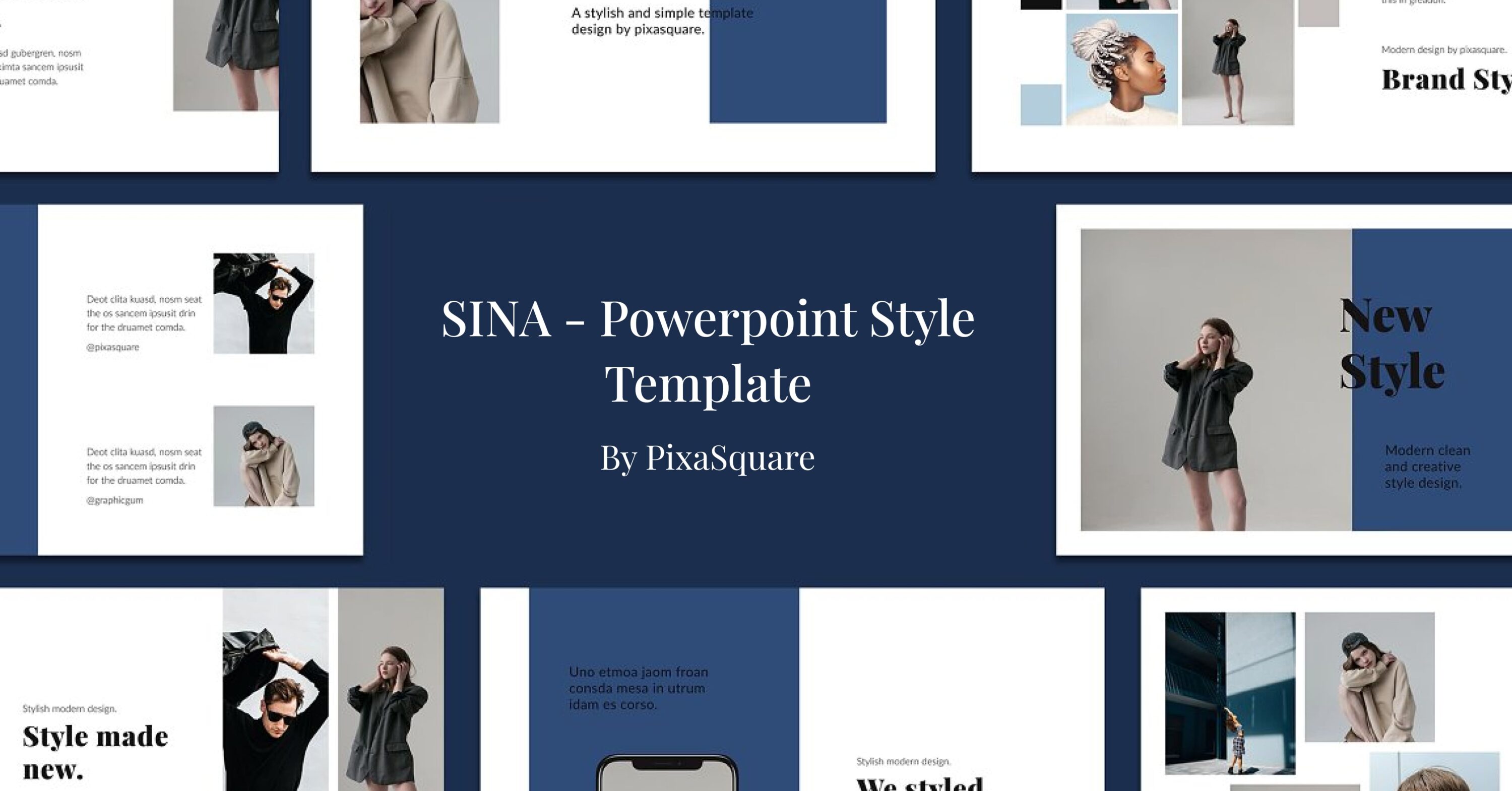 SINA - Powerpoint Style Template – MasterBundles