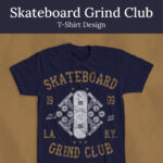 Skateboard Grind Club Shirt Design CJR Designs CJR Designs – MasterBundles