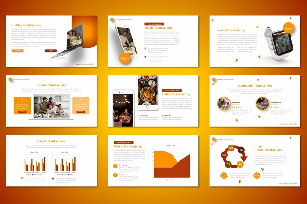 Turkey - Happy Thanksgiving Keynote Template – MasterBundles