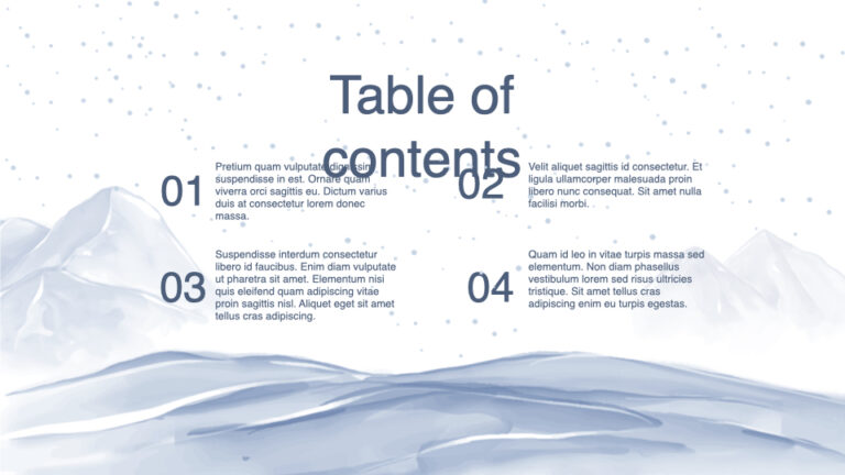 Snow Cartoon Powerpoint Template – MasterBundles