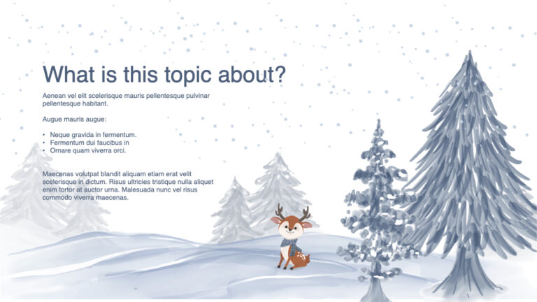 Snow Cartoon Powerpoint Template – MasterBundles