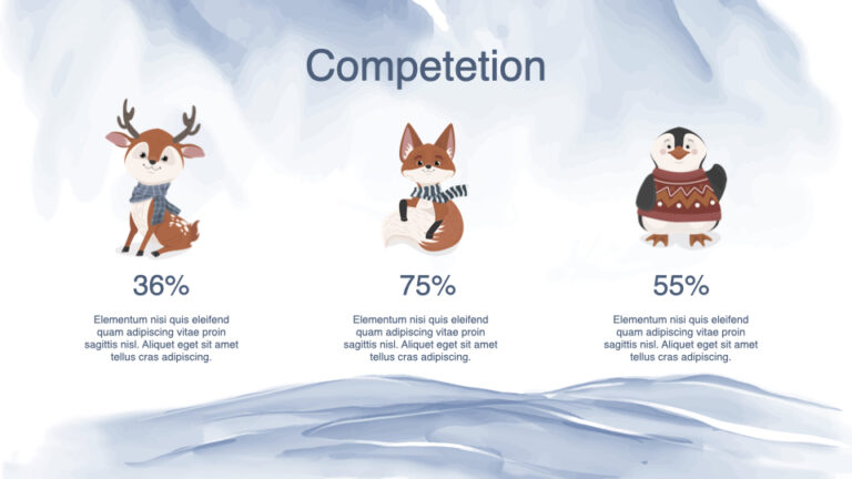 Snow Cartoon Powerpoint Template – MasterBundles