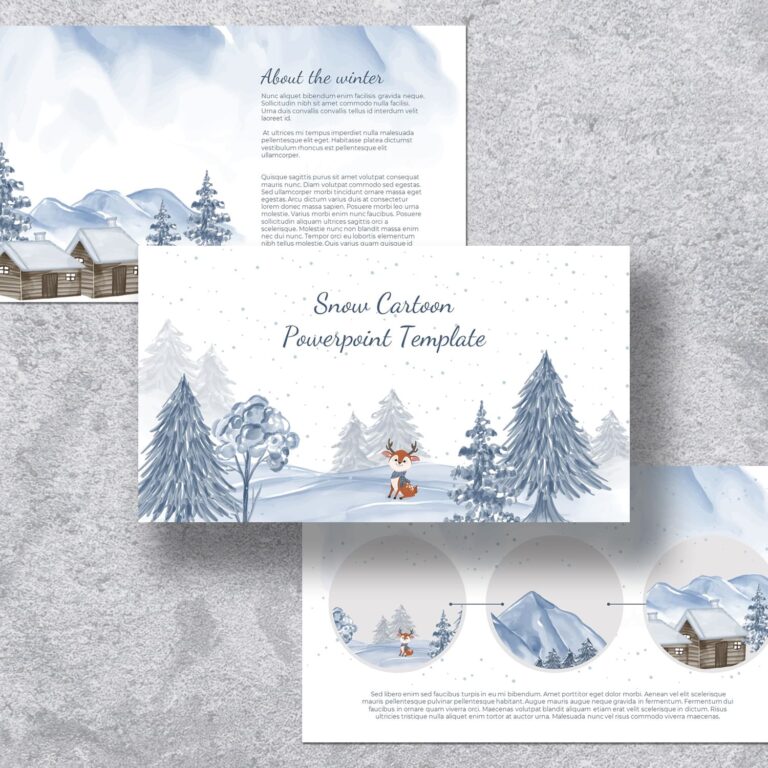 Snow Cartoon Powerpoint Template – MasterBundles