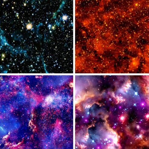 60 Space Patterns Bundle | MasterBundles