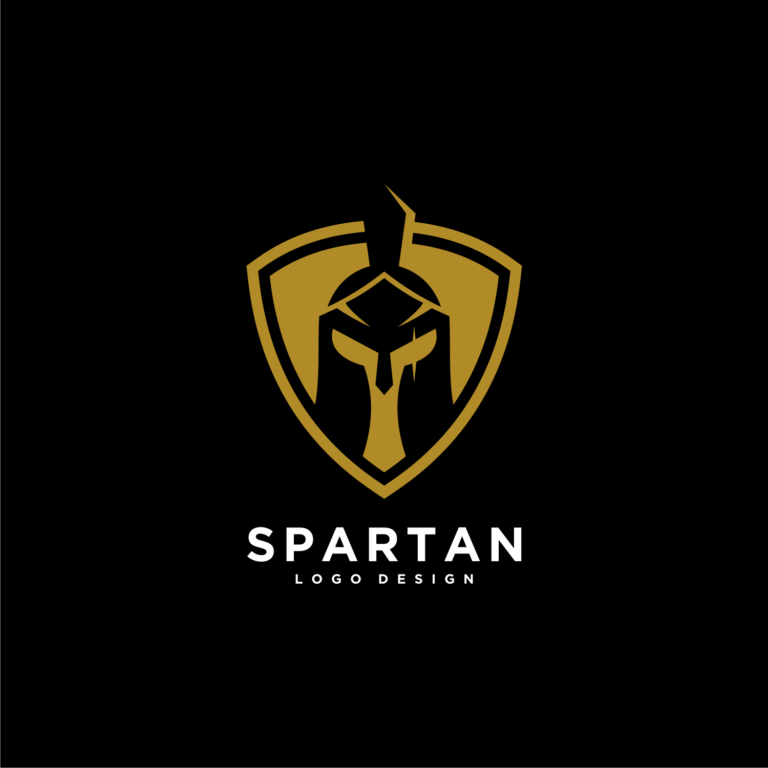 spartan logo and vector design helmet and head - MasterBundles