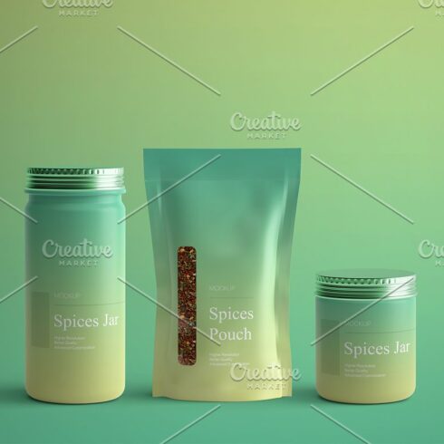 Spices Mockup: 3 Separated Items | Master Bundles