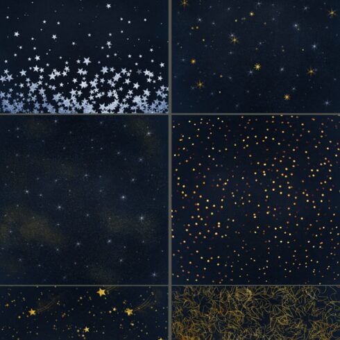 Starry Night Digital Paper | Master Bundles