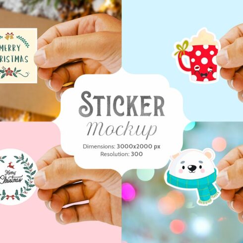 Sticker Mockup PSD File | Master Bundles