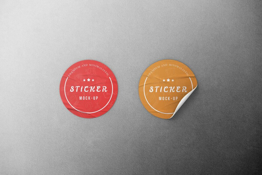 Sticker Mockup – MasterBundles
