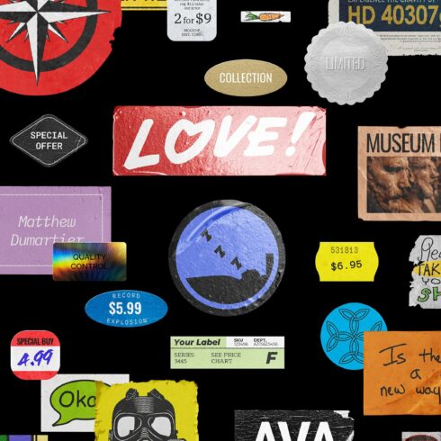 Sticker Mockup Bundle Logo Branding | Master Bundles