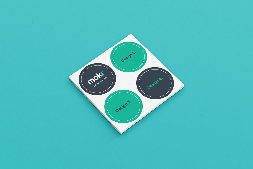 Realistic Sticker Mockup – MasterBundles