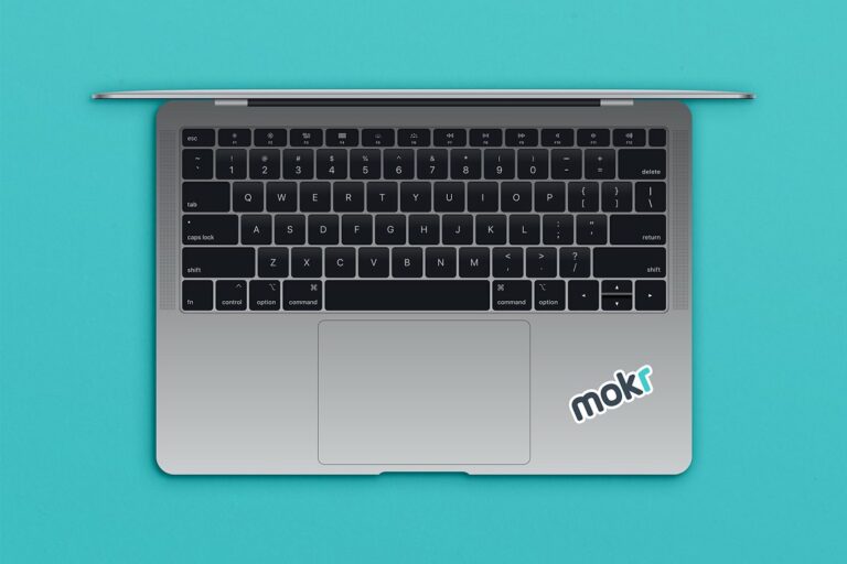 Realistic Sticker Mockup – MasterBundles