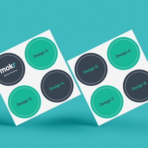 Realistic Sticker Mockup | Master Bundles