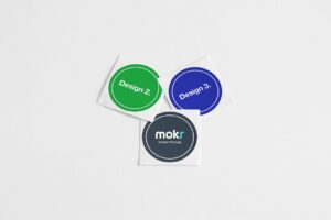 Realistic Sticker Mockup – MasterBundles