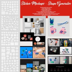 Sticker Mockups - Shape Generator – MasterBundles