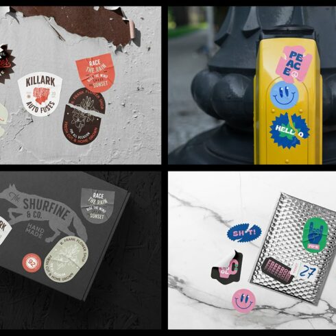 Sticker Mockups - Shape Generator | Master Bundles