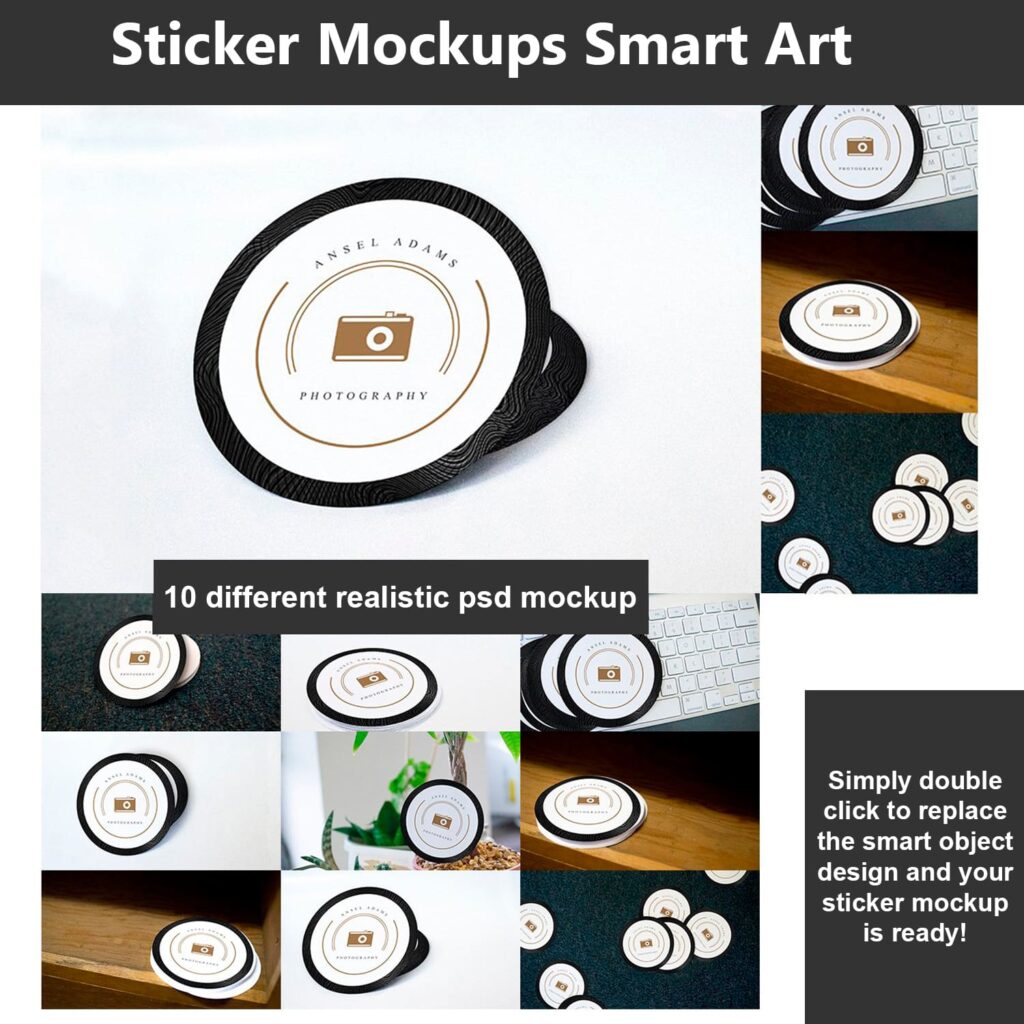 Sticker Mockups Smart Art – MasterBundles