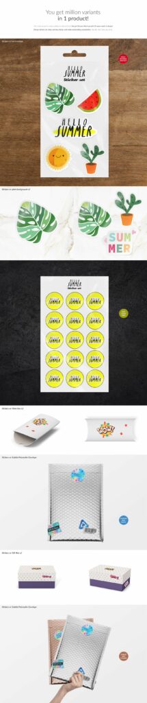 Sticker Shape Creator 20Xmockups – MasterBundles