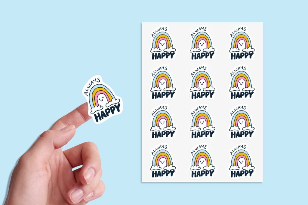 Sticker Sheet Mockup – MasterBundles