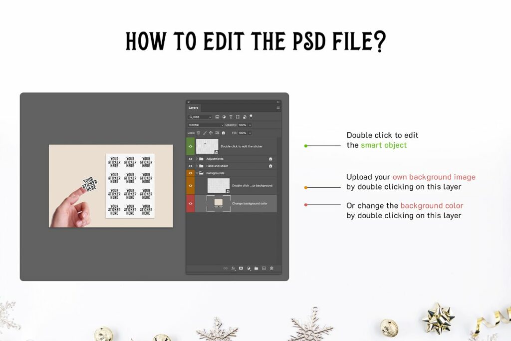 Sticker Sheet Mockup – MasterBundles