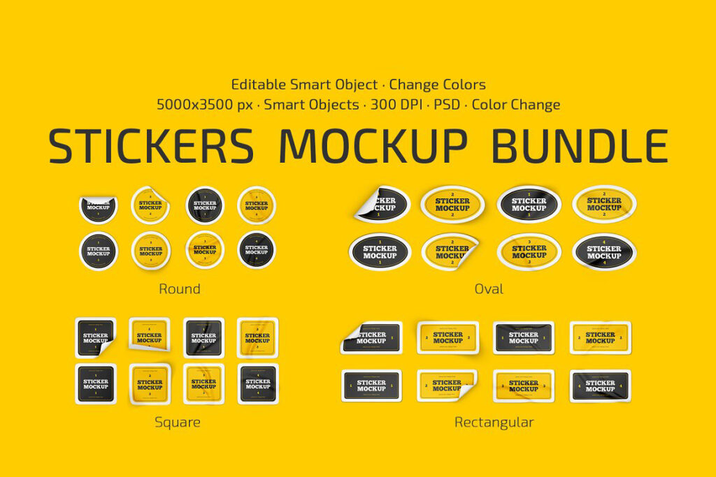 Sale! Stickers Mockup Bundle – MasterBundles