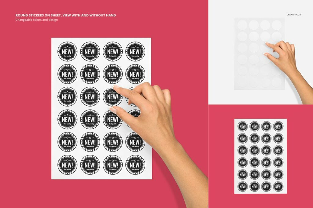 Stickers Mockup Set – MasterBundles