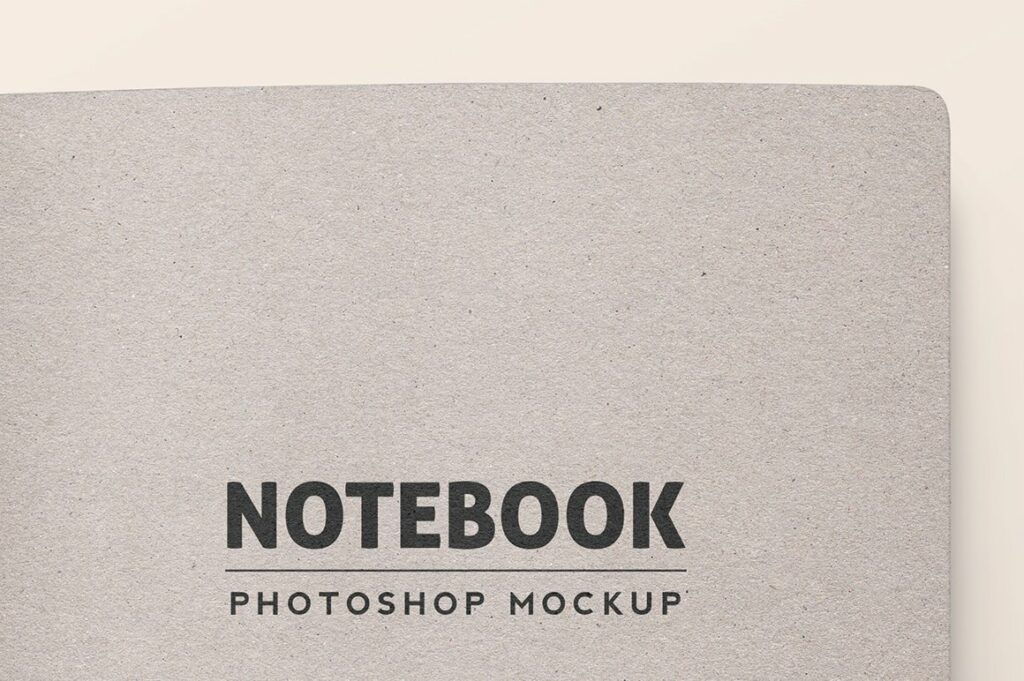 Stitched Notebook Mockup – MasterBundles