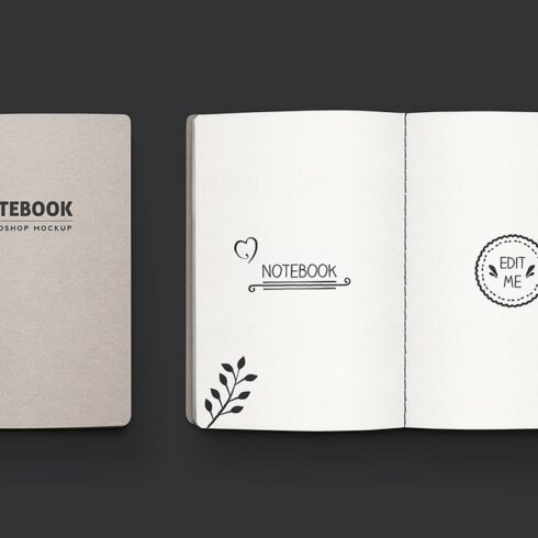 Stitched Notebook Mockup | Master Bundles