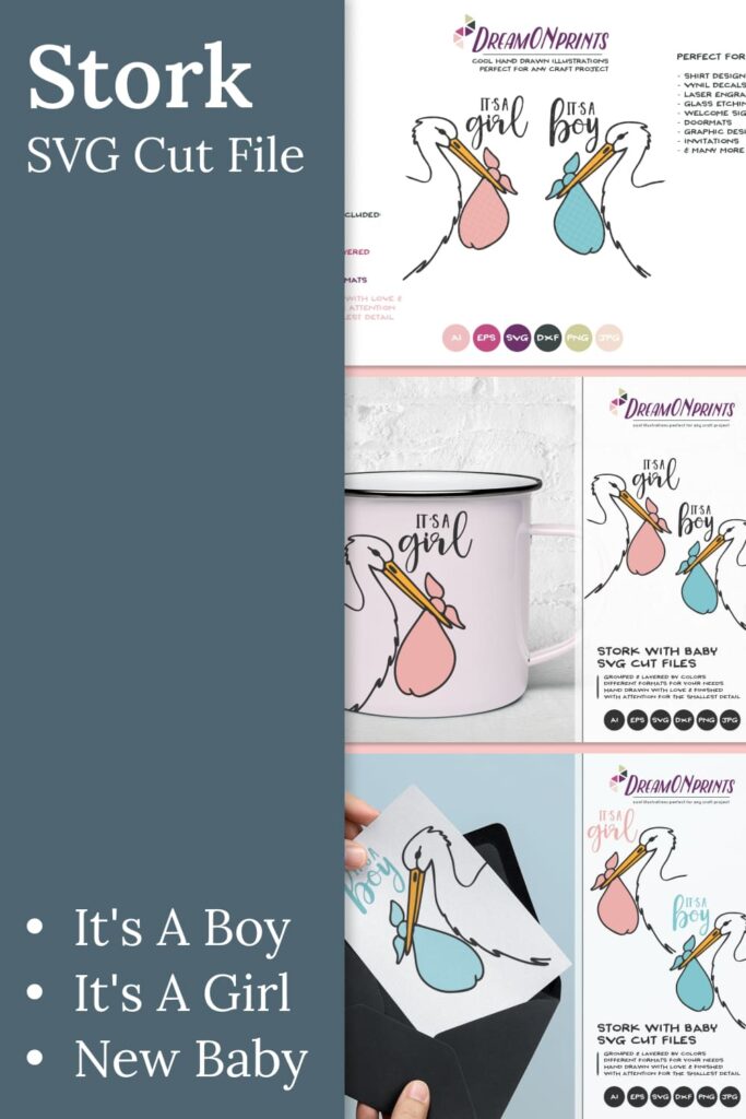 Stork SVG Cut File – MasterBundles