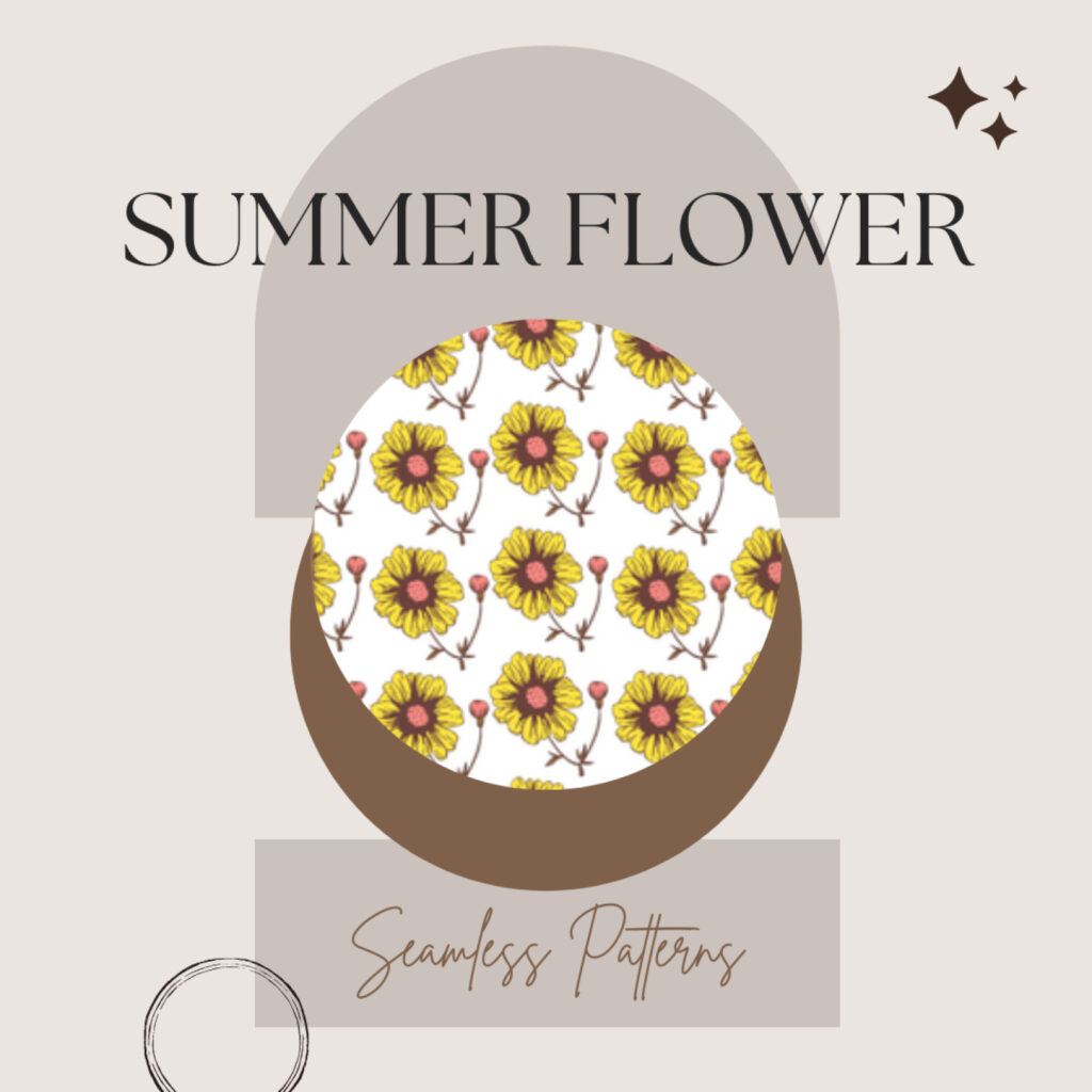 12 Summer Flower Seamless Patterns JPG – MasterBundles