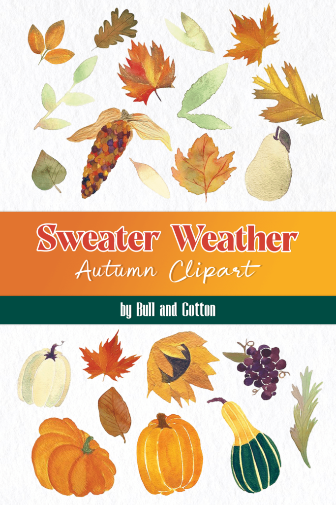 Sweater Weather Autumn Clipart – MasterBundles