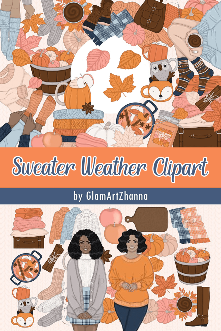 Sweater Weather Clipart – MasterBundles