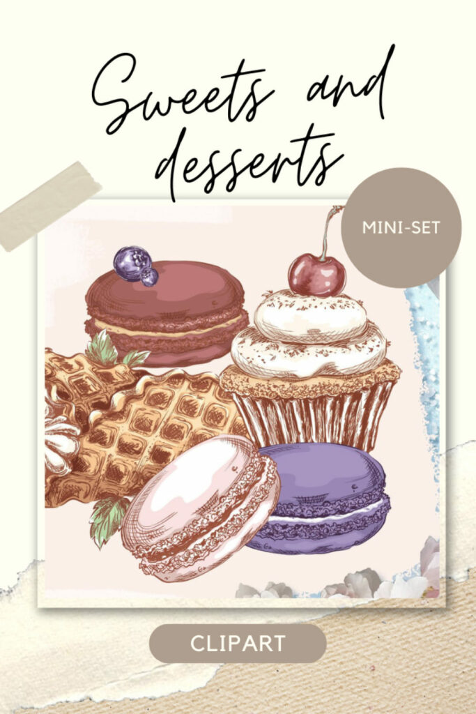 Sweets and Desserts Mini Set – MasterBundles