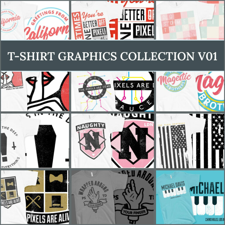 T-Shirt Graphics Collection – MasterBundles