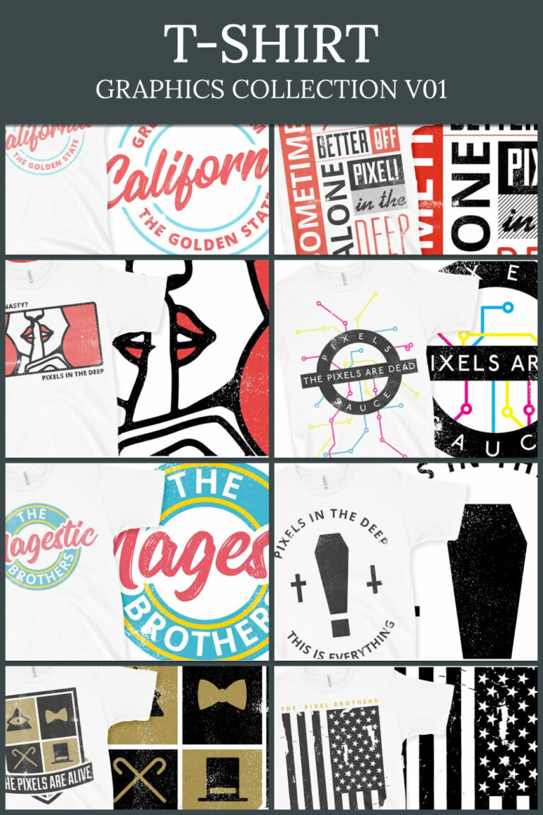 T-Shirt Graphics Collection – MasterBundles