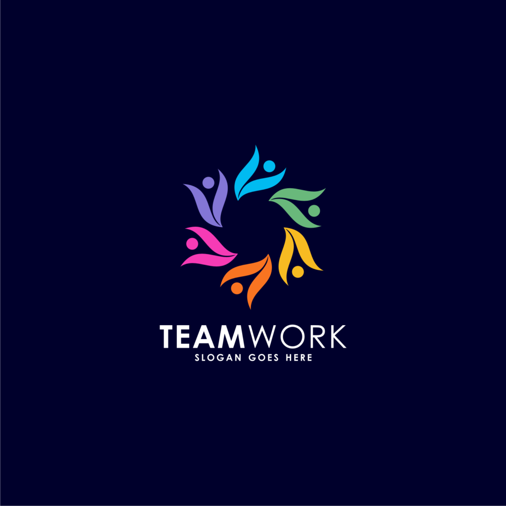 teamwork people community logo design - MasterBundles