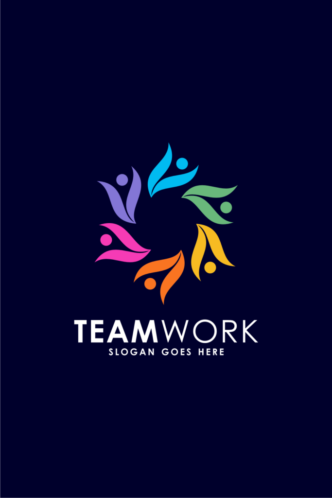 teamwork people community logo design - MasterBundles