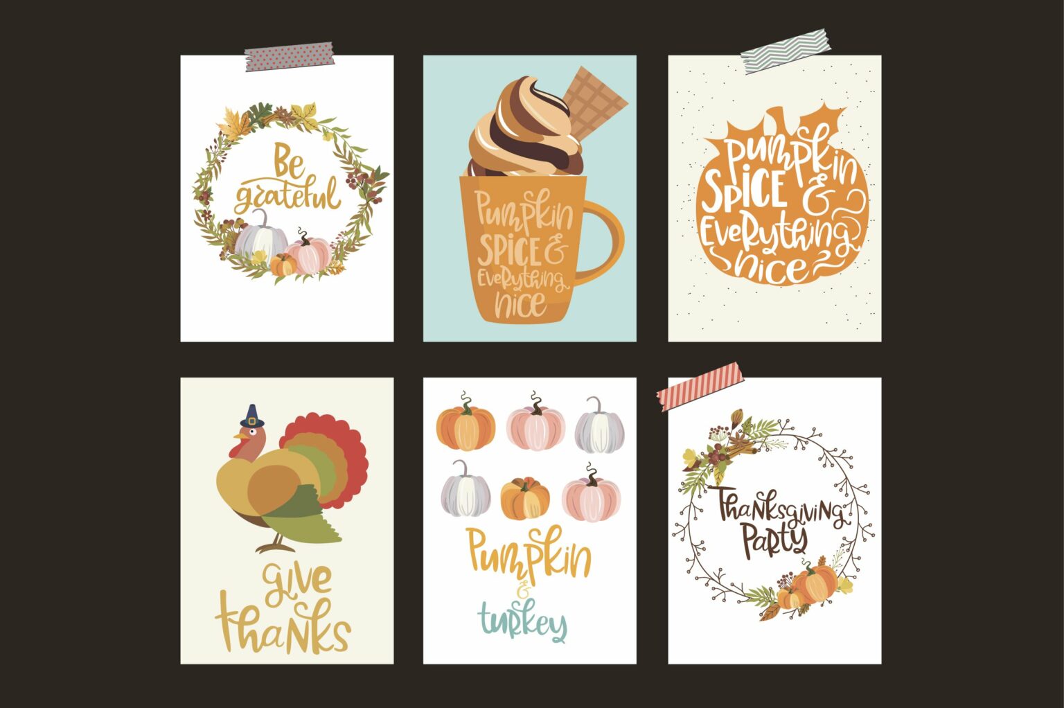 Thanksgiving Day Lettering & Clipart – MasterBundles